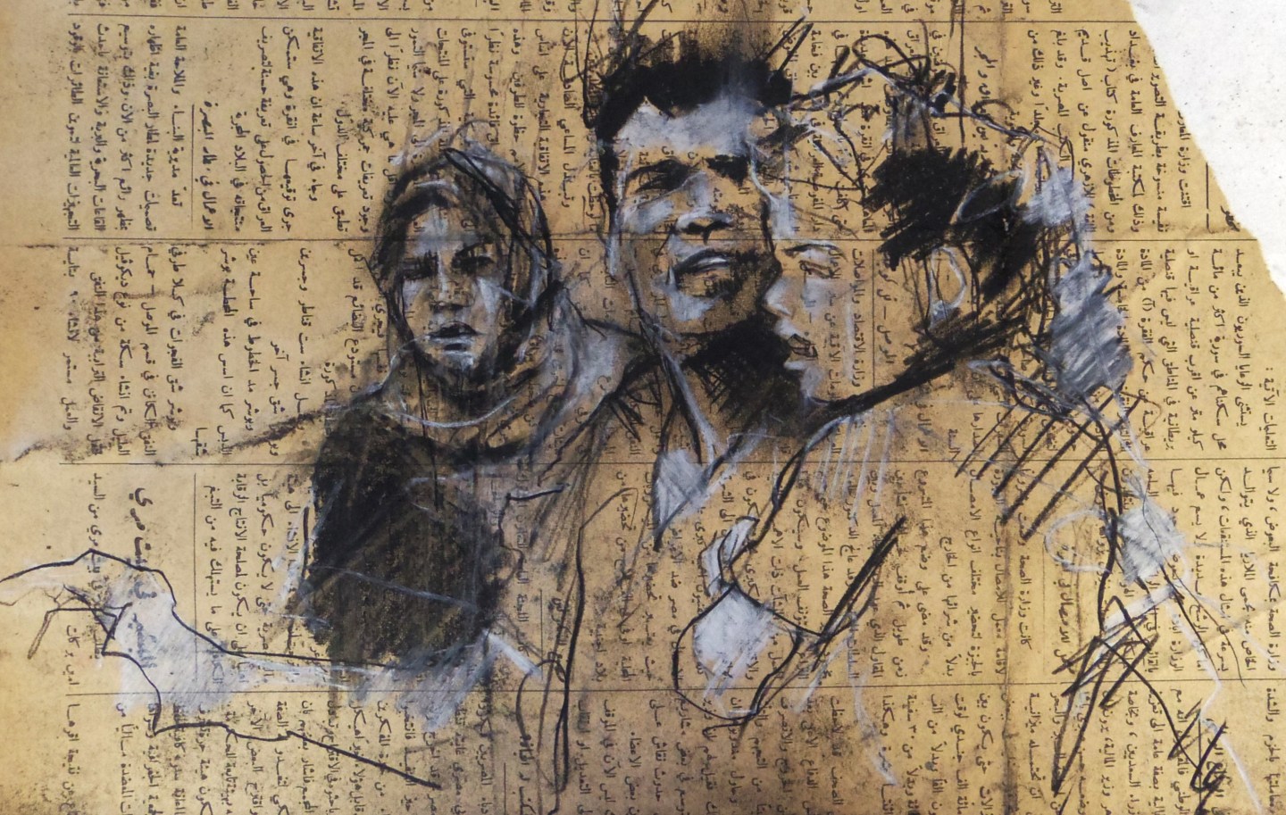 DRAWING ON NEWSPAPER – guydenning.org