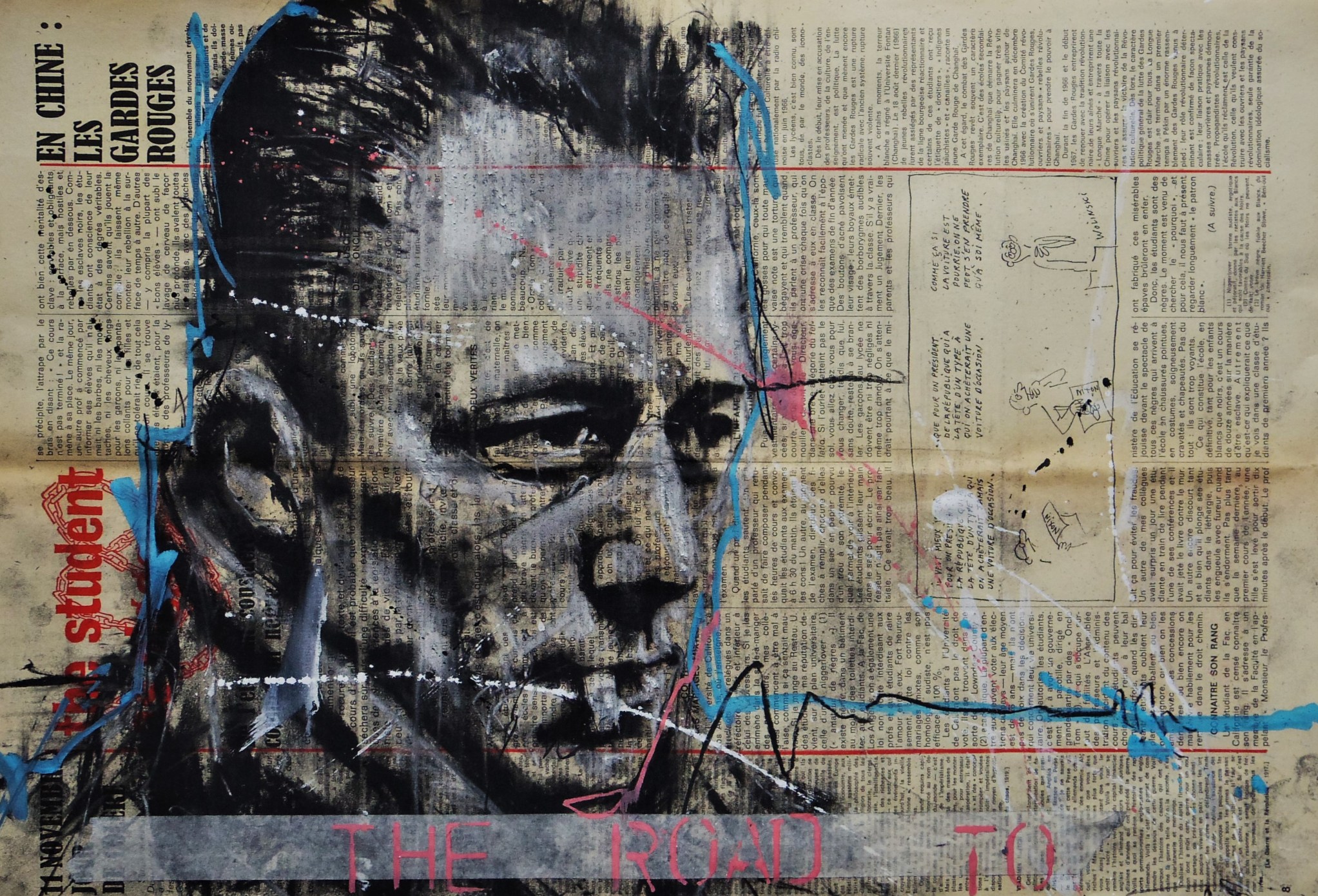 DRAWING ON NEWSPAPER – guydenning.org